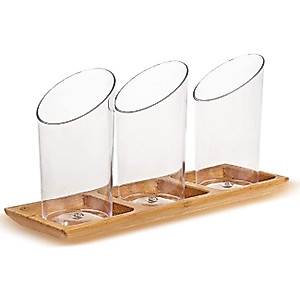 QX 75ml Clear Round Dessert Cups with Spoons Plastic Dessert Cake Snack Bowl Disposable Ice Cream Dessert Bowls Dessert Cups Tasting Sample Cup Serving Salad Bowl Party Favor Cups,Pack of 24