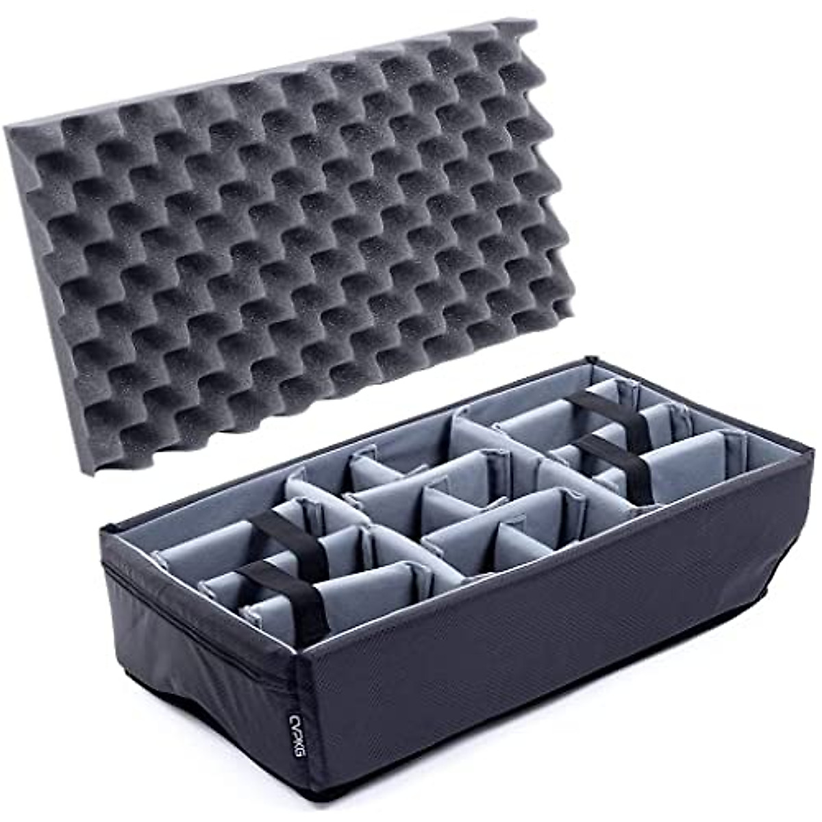 Pelican Color Case Grey ColorCase Padded dividers to fit The Pelican 1535 case.