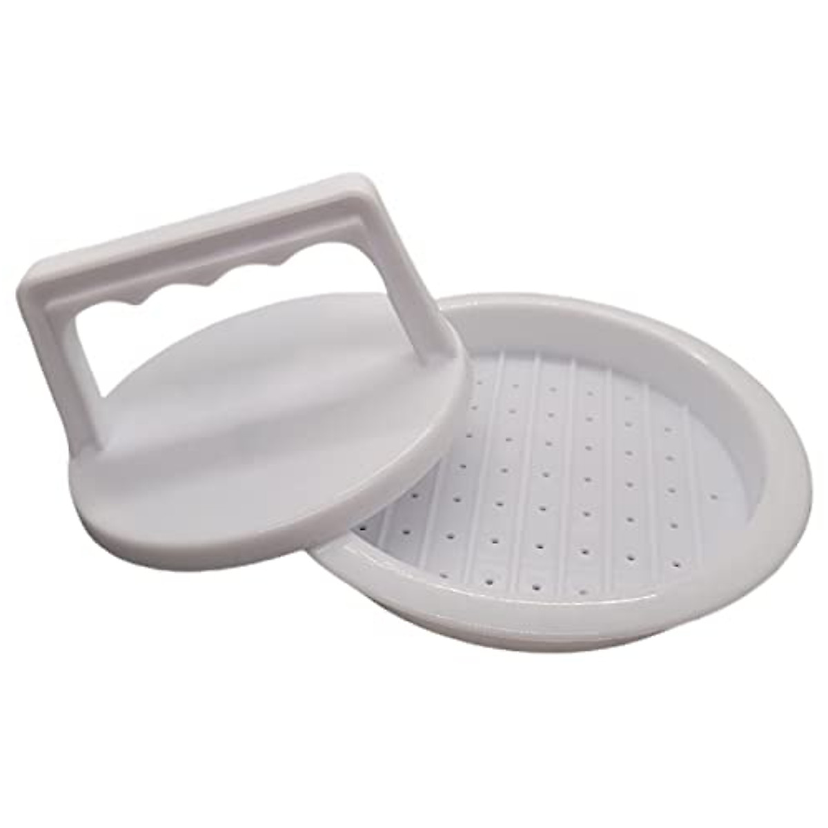 Handy Housewares Plastic Burger Press Patty Maker - Make 4" Hamburger Patties from Ground Meat (1 Pack)