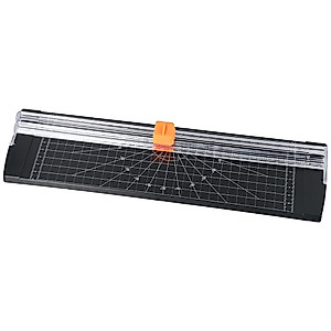 A3 Paper Cutter Portable Trimmer - 14 inch Paper Trimmer for Scrapbooking, Craft Paper Cutter Guillotine with Automatic Security Safeguard & Side Ruler