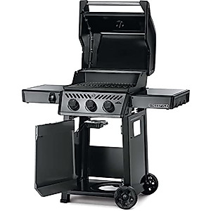 Napoleon Freestyle 365 Propane Gas BBQ Grill - F365DPGT - Barbecue Gas Cart, With 3 Burners, Folding Side Shelves, Instant Failsafe Ignition, Porcelain Coated Cast Iron Cooking Grids