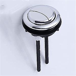 XXXDXDP Flush Toilet Tank Button Round Shape Toilet Push Dual Flush Buttons Bathroom Accessories 70mm/48mm (Size : B70MM)