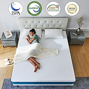 IYEE NATURE Twin Size Mattress 8 inch Memory Foam Mattress/CertiPUR-US Certified Foam Bed Mattress in a Box Medium Firm Foam Mattresses Twin Mattress 8 Inch39*75"*8"