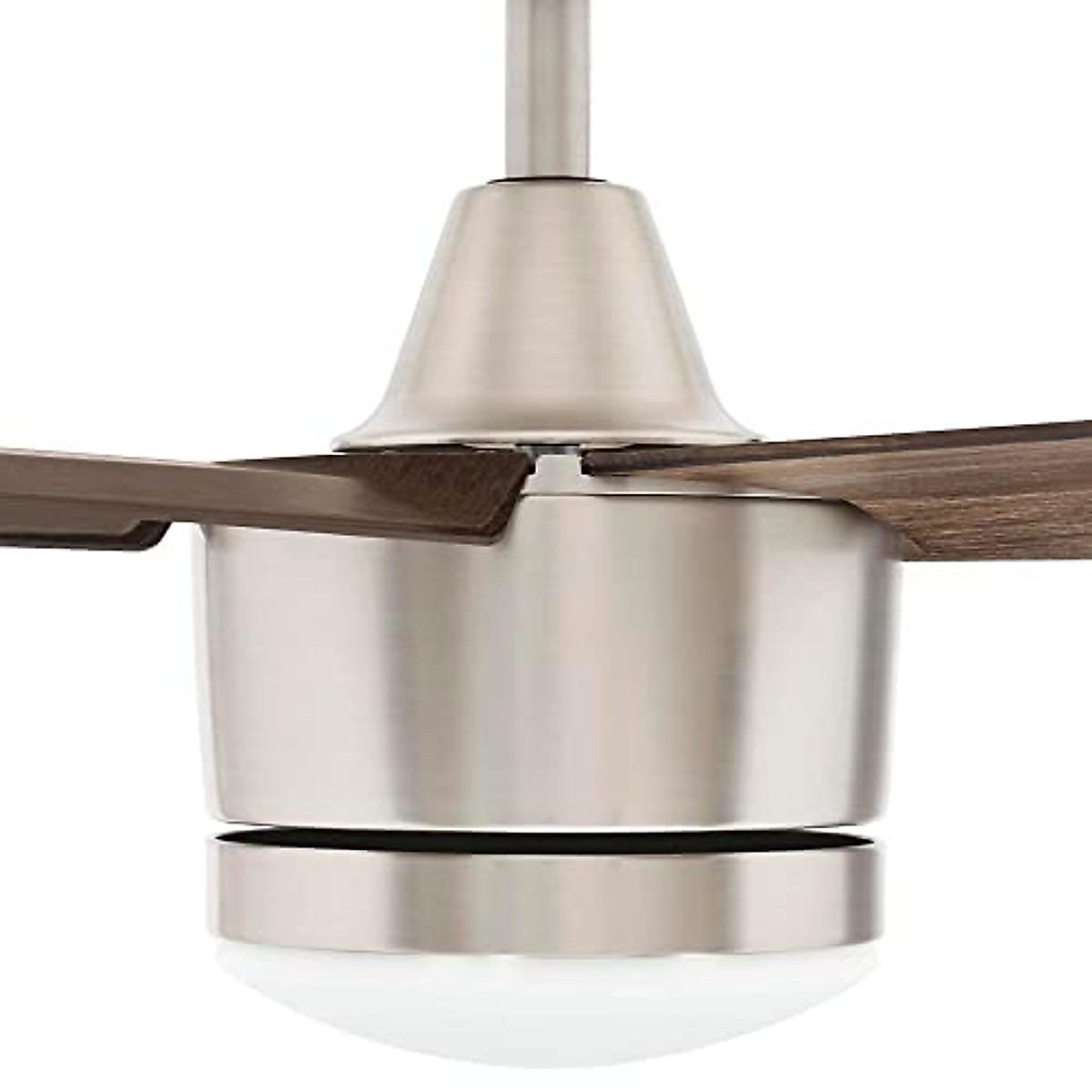 Home Decorators Collection Merwry 52 in. Integrated LED Indoor Brushed Nickel Ceiling Fan with Light Kit and Remote Control