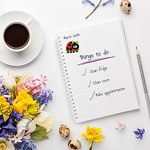 Carson Dellosa 72 Ladybug Stickers for Kids, 6 Sheets of Lady Bug Incentives for Kid Crafts, Scrapbooking, Water Bottle, Teacher Planner, Reward Chart, and School Supplies, Classroom Must Haves