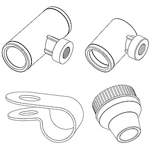 mistcooling Patio Misting Kit Assembly - Make Your own Misting System - Easy to Build and Install - 5 Minute Installation (36Ft 8 Nozzles)