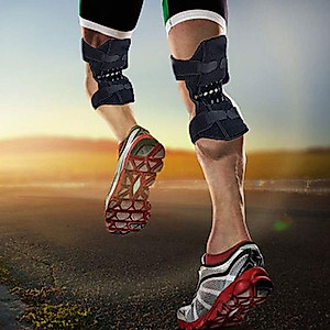 XIAORAN Knee Support - Adjustable Knee Pad Brace - Power Lift Joint Support Knee Pads Powerful Rebound Spring Force - for Gym Running Walking Basketball - Sports Injury Rehabilitation & Protection