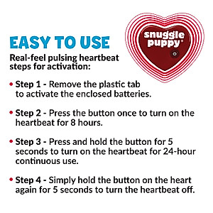 Original Snuggle Puppy Heartbeat Stuffed Dog Toys. Dog Plush for Anxiety Relief, Calming Aid, and Puppy Toy for Behavioral Training