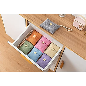 Tskijun 7 Packs Bamboo Charcoal Air Purifying Bag, New House Smell Absorber, Moisture Absorber, Car Air Freshener, Shoe Deodorizer, Also for Pet, Closet (7 * 100g)