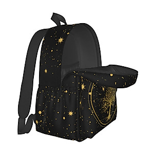 famliihw Tree Sun and Moon Phase Backpack Bookbag Laptop Backpacks Multipurpose Daypack for Boys Girls School Men Women Travel Hiking