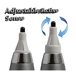 Navitech Grey Fine Point Digital Active Stylus Pen Compatible with Toshiba Satellite Radius 11 / Toshiba Satellite Radius 12 / Toshiba Satellite Radius 15