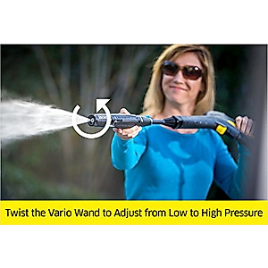 Karcher K 2 Compact 1600 PSI Portable Electric Power Pressure Washer with Vario & Dirtblaster Spray Wands – 1.25 GPM