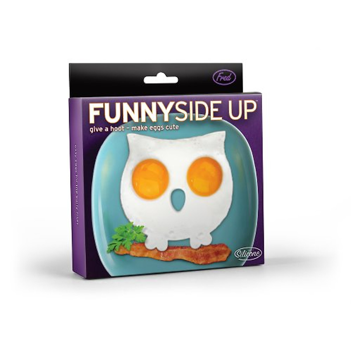 Genuine Fred FUNNY SIDE UP Silicone Egg Mold, Owl, FUNOWL