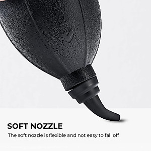 K&F Concept Soft Tip Air Blower, Lens Blower for Digital, DSLR, SLR Cameras, Camera Lenses, Sensitive Electronics and Keyboards Telescope Filters, Rubber Bulb Air Pump Dust Blower