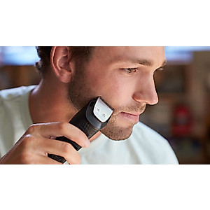 Norelco Worldwide Voltage Cordless Men's Beard Trimmer with All New Locking Feature and 20 Length Settings with Skin Friendly Titanium Self Sharpening Blades