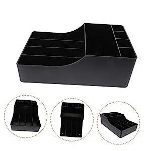 Yardwe Classification Storage Box Desk Valet Tray compaertment Condiment Accessory Tray Sugar Bag Container Acrylic Tea Bag Holder Condiment Organizer Jewelry Coffee Locker Plastic