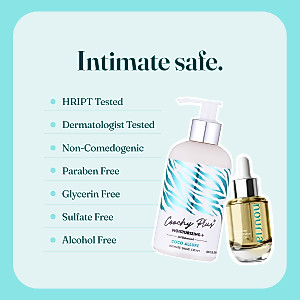 IntiMD Coochy Plus Intimate Shave Cream + Pre-Shave Elixir Moisturizer Oil Kit, HydroLock & Moisturizing Plus Continuous Hydration Reliefs Razor Burn Bump Ingrown Hair