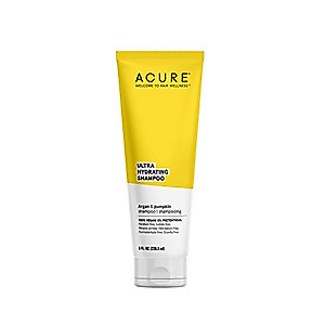 Acure Ultra Hydrating Shampoo 100% Vegan, Ultra Hydrating Moisture & Omega Fatty Acids, , Yellow Argan Oil & Pumpkin, 8 Fl Oz