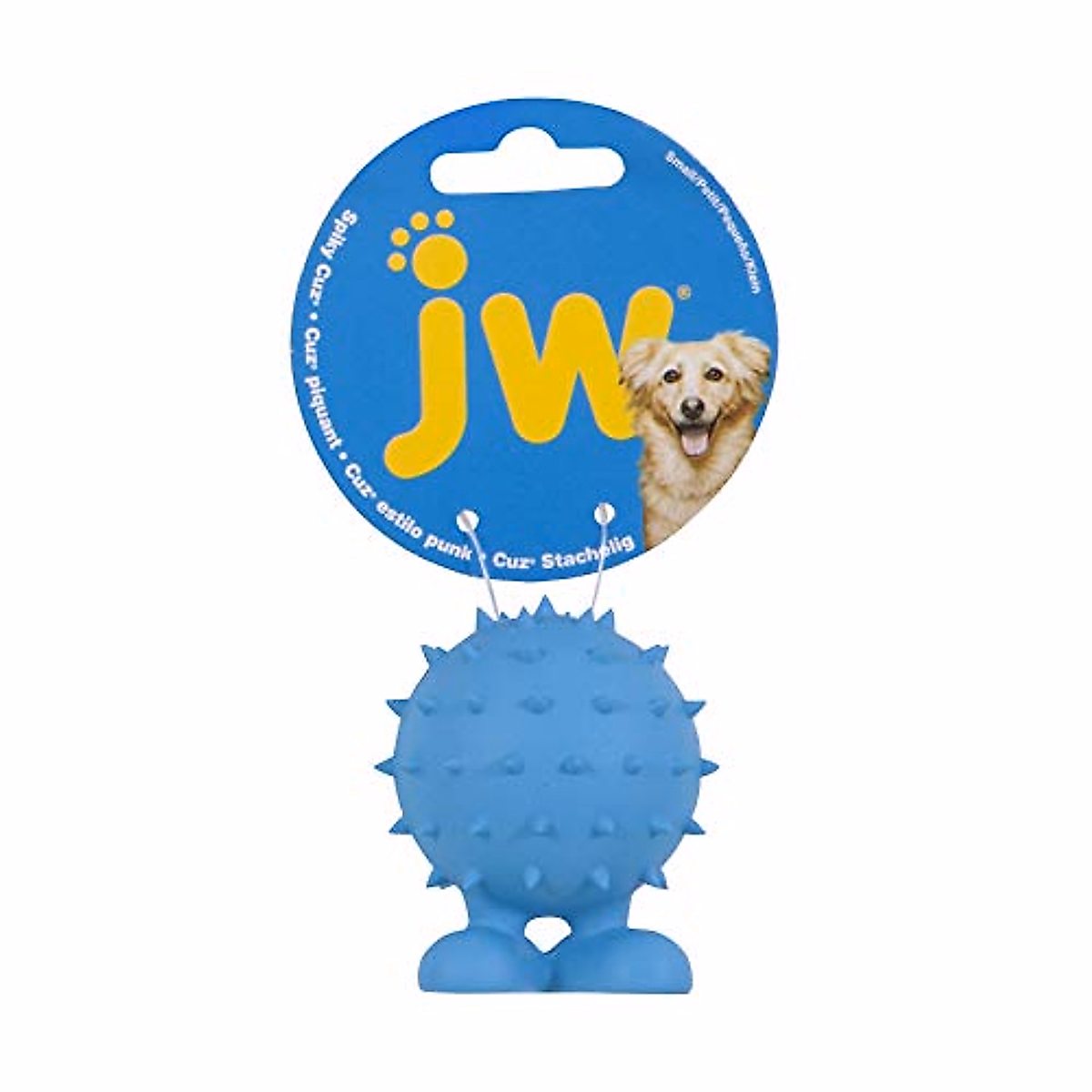 JW Pet Spiky Cuz Assistant Toy, Small, Multicolor,31302
