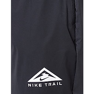 Nike Dri-FIT Phenom Elite Men's Knit Trail Running Pants (as1, Alpha, l, Regular, Regular, Black/Dark Smoke Grey/White)