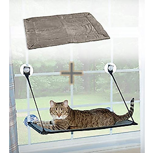 K&H PET PRODUCTS EZ Mount Kitty Window Sill with Self-Warming Pad