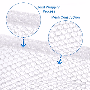 uxcell Mesh Laundry Bags, 5Pcs 11.8"x15.7" Mesh Wash Bag Travel Storage Organize Bags with Zipper for Delicate Clothing Laundry Stocking, Pink