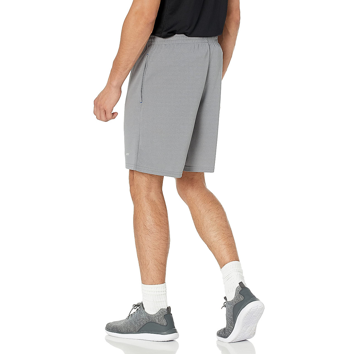 Amazon Essentials Men's Performance Tech Loose-Fit Shorts (Available in Big & Tall), Pack of 2, Black/Grey, X-Large