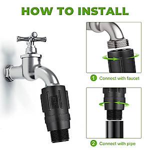 ibasenice Drip Irrigation Pressure Regulato- 3/4 inch Pressure Regulator Outdoor Drip Irrigation Water Distributing Regulator 25 PSI Replacement Reusable Pressure Regulato for Garden/Outdoor