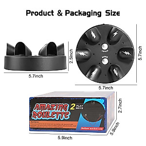 Fellibay Funny Shocking Shot Roulette Game Lie Detector Game Roulette Reloaded Shock Game Party Drinking Game