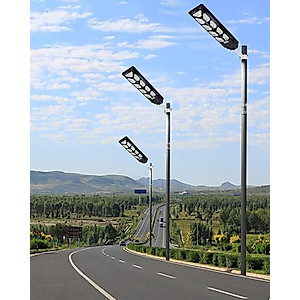 ZXXHNNAIH Solar Street Light Solar Parking Lot Light,with Motion Sensor and Remote Control,IP67 Waterproof,for Basketball Court Parking Lot