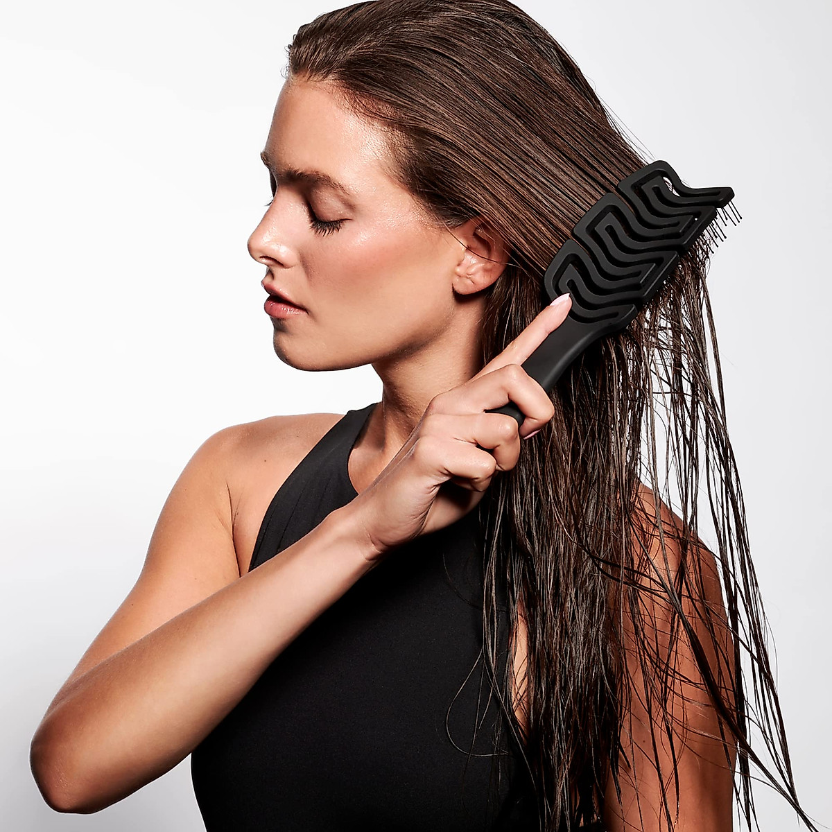 The Hair Edit Detangle and Massage Brush, Hair Care Essential, Detangler, Great for Wet Hair, Scalp Massager, Lightweight, For All Hair Types