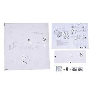 KIOPOWQ Blind Corner Cabinet,Blind Corner Cabinet Organizer, Corner Optimizer, Chrome Blind Corner Soft Close, Blind Corner Cabinet Pull Out Adjustable Design, Right, 18.3 * 15.3 * 3in