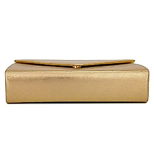 SUCCUNA Women Clutch Purse Evening Bag Gold Crossbody Handbag for Wedding Party