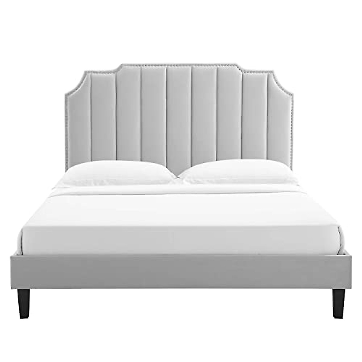 Modway Colette Platform, Full, Light Gray