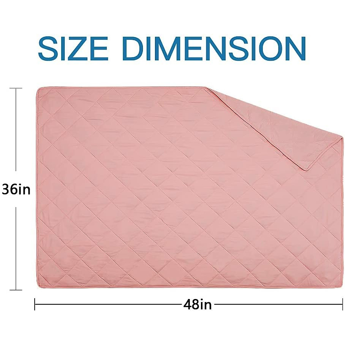NexHome Weighted Blanket Kids 5lbs, 36x48 inches Toddler Heavy Blanket, Warming and Cooling Weighted Blanket for Boys and Girls, 100% Soft and Breathable Kids Weighted Blanket, Pink.