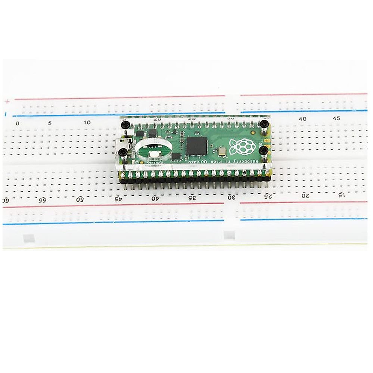 Treedix Compatible with Pi Pico Acrylic Case Development Board Transparent Protective Case Fixing Bracket