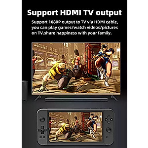 CZT 7-inch Quad-core Game Console Precise Dual Joystick Supports Multiple emulators Built-in 9000 Games Search/Favorites/Save HDMI Output mp3/mp4 Free Protection case