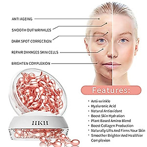 Vitamin C Serum for Face, Anti Aging Serum with Hyaluronic Acid Supplements, Vitamin E, Reduces Wrinkles, Dark Spot Remover for Face, Retinol Serum for Face, Face Serum for Women