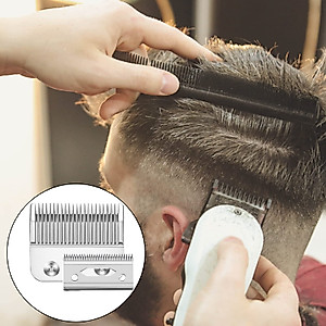 Professional Stagger-Tooth 2-Hole Clipper Blade for The 5 Star Series Wahl Clippers Cordless Magic Clip (Includes 2pcs Blade/Screws+2pcs Oil+ 2pcs Brush)