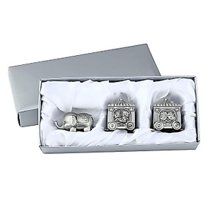 Mogoko Silver Tooth Holder, My First Tooth and Curl Keepsake Box Set, Baby Teeth Fairy Containter Gift Boxes for Child Kids