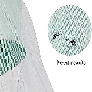 Pram Net, Universal Mosquito Fly Bug Insect Net Protection Cover for Pushchair Car seat Buggy carrycot Bed Stroller Bassinet Basket Jogger Travel cot 1 Pack
