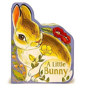 A Little Bunny - Children's Animal Shaped Board Book,