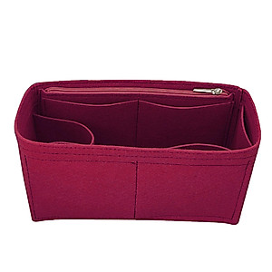 Lckaey Felt Purse Insert forlv carryall mm organizer purse organizer lv carryall 2076claret-S