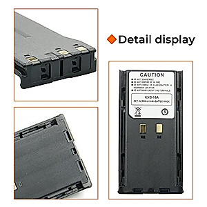 Vineyuan 7.4V 2000mAh KNB-16A Ni-MH Replacement Battery for Kenwood TK-480 TK-380 TK-280 TK-290 TK-190 TK-5400 Two Way Radios