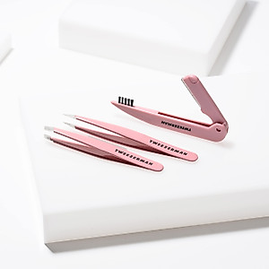 Tweezerman Exclusive Tea Rose Brow Sculpting Set