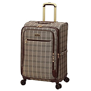 London Fog Brentwood II Expandable Spinner, Cappuccino, 25-Inch