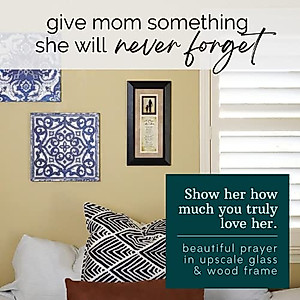Dexsa Prayer for My Mom Wood Frame Wall Plaque for Mother’s Day, Birthday Gift for Mom | Made in USA | Bonus Mom Gift, Mother-in-Law Picture Frame | Best Mom Plaque from Son or Daughter | 8x16 inches