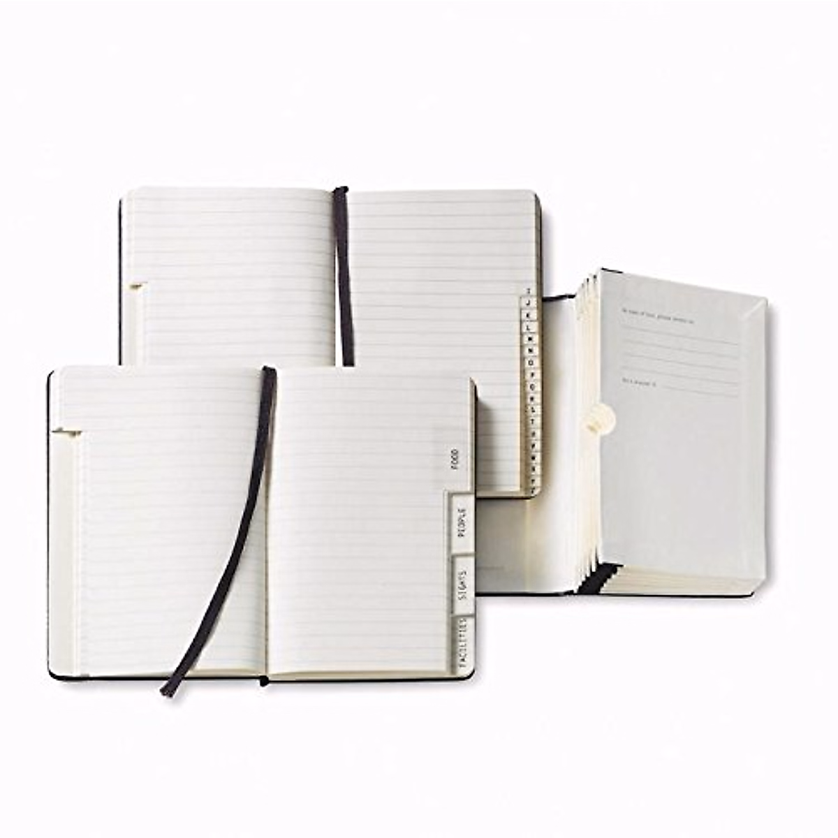 Moleskine PRO Address Book, Hard Cover, Large (5" x 8.25") Black, 240 Pages