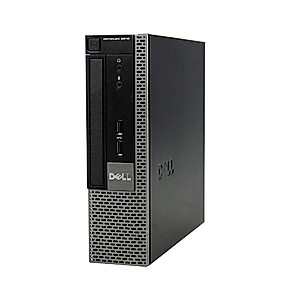 Dell Optiplex 9010 USFF Ultra-Slim High Performance Business Desktop Computer, Intel i5-3470s up to 3.6 GHz, 8GB RAM, 256GB SSD, New Keyboard, Mouse, Wireless WiFi, Windows 10 Home 64 Bit (Renewed)