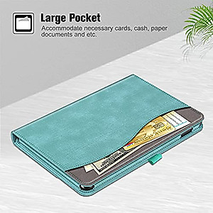 Fintie Case for All-New Amazon Fire HD 10 and Fire HD 10 Plus Tablet (Only Compatible with 11th Generation 2021 Release) - [Multi-Angle] Stand Cover with Pocket Auto Wake/Sleep, Turquoise